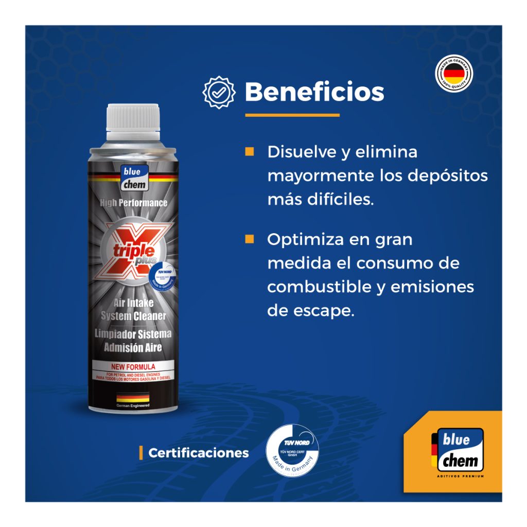 Limpiador de Sistema de Admisión de Combustible - Triple X Plus (375ml)