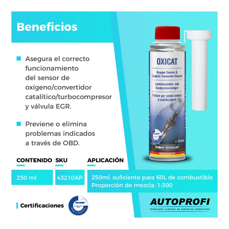 Limpieza sonda lambda y catalizador - Oxicat (250ml) - BLUECHEM GROUP
